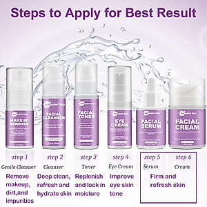 Skin Care Set,Gentle Anti-aging Skin Care Kit,Hydrate,Moisturize Skin,Facial Skin Care Routine Kit Women Teen Girls Skincare Gift Set,Wife Mom Women Gifts for Valentines,Christmas,Birthday Gifts Her