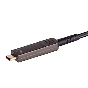 Monoprice USB 3.1 Type-C to Type-C Video-Only Cable - 4K@60Hz, Fiber Optic, AOC, 75 Feet, Black - SlimRun AV Series