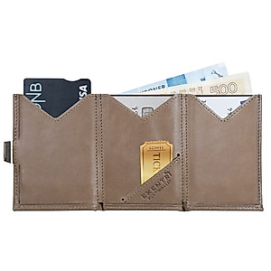 EXENTRI Multiwallet with RFID protection with credit card holder with snap enclosure