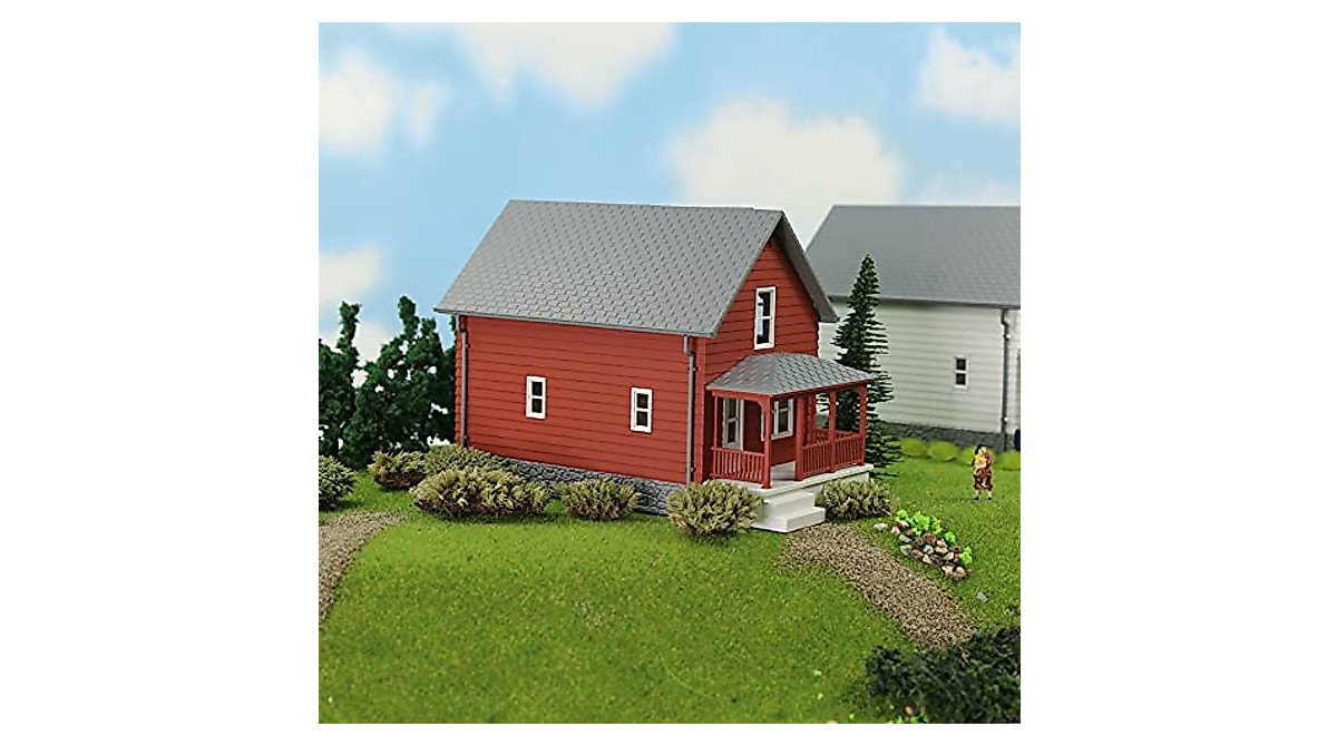 N Scale Modern House Model 1:160 for Train Layouts | Evemodel