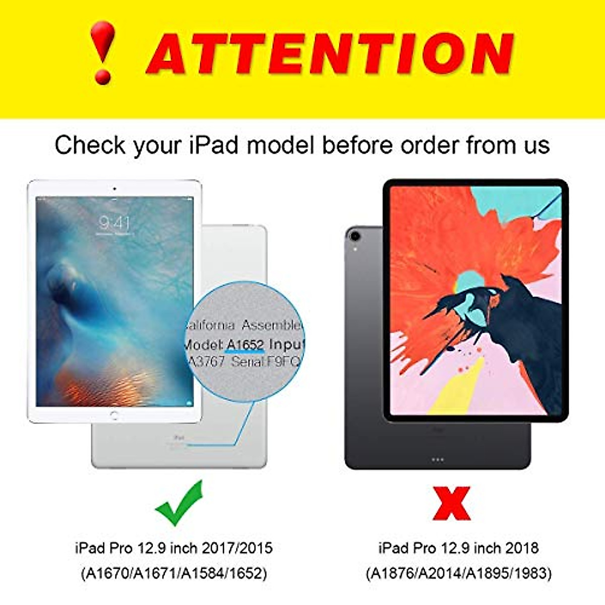 valkit iPad Pro 12.9 Case 2017/2015 (Old Model,1st & 2nd Gen) - iPad Pro 12.9 Inch Cover Smart Folio Stand Protective Translucent Frosted Back Cases with Auto Wake/Sleep, Rose Gold