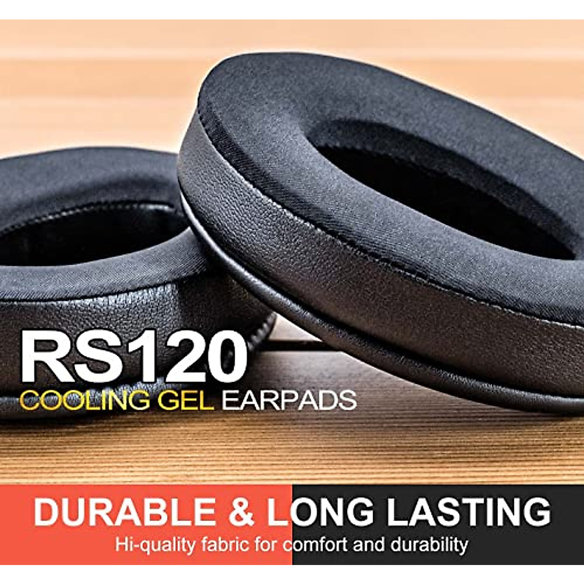 RS120 Cooling Gel Earpads - Compatible with RS120 RS 110 HDR120 Headphones, Hybrid Cooling Gel Replacement Cushion (Hybrid Fabric)