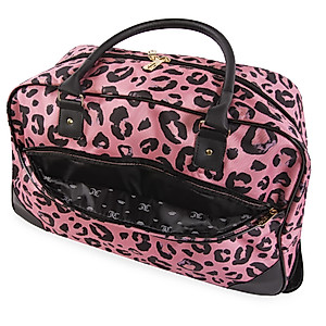 Juicy Couture Women's Libra Rolling Duffel, Pink Leopard
