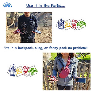 Kaizen Kreations MultiCharger for MagicBand+, MagicBand +, Magic Band Compatible with FuelRod & Other External Battery. Disneyland Accessories for Trip to Disney World Cruise (USB-A & USB-C, 1-Pack)