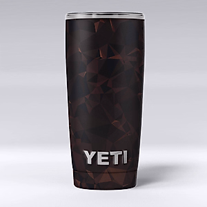 Design Skinz Dark Geometric V1 - Skin Decal Vinyl Wrap Kit Compatible with The Yeti Rambler Cooler Tumbler Cups