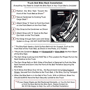 Pipeline Racks Truck Bed - All-Aluminum Truck Bed 2 Bike Rack Full Size Trucks- Holds 2 Standard Bikes - Effort-Free Installation Ideas
