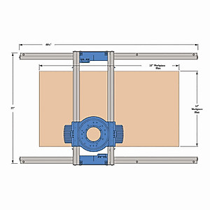 Router Sled, Benchtop Board Slab Flattening Jig | Precise Router Flattening Sled System for Slabs, End-Grain Boards & Resin Projects - Durable Table Top Wood Slab Flattening Jig