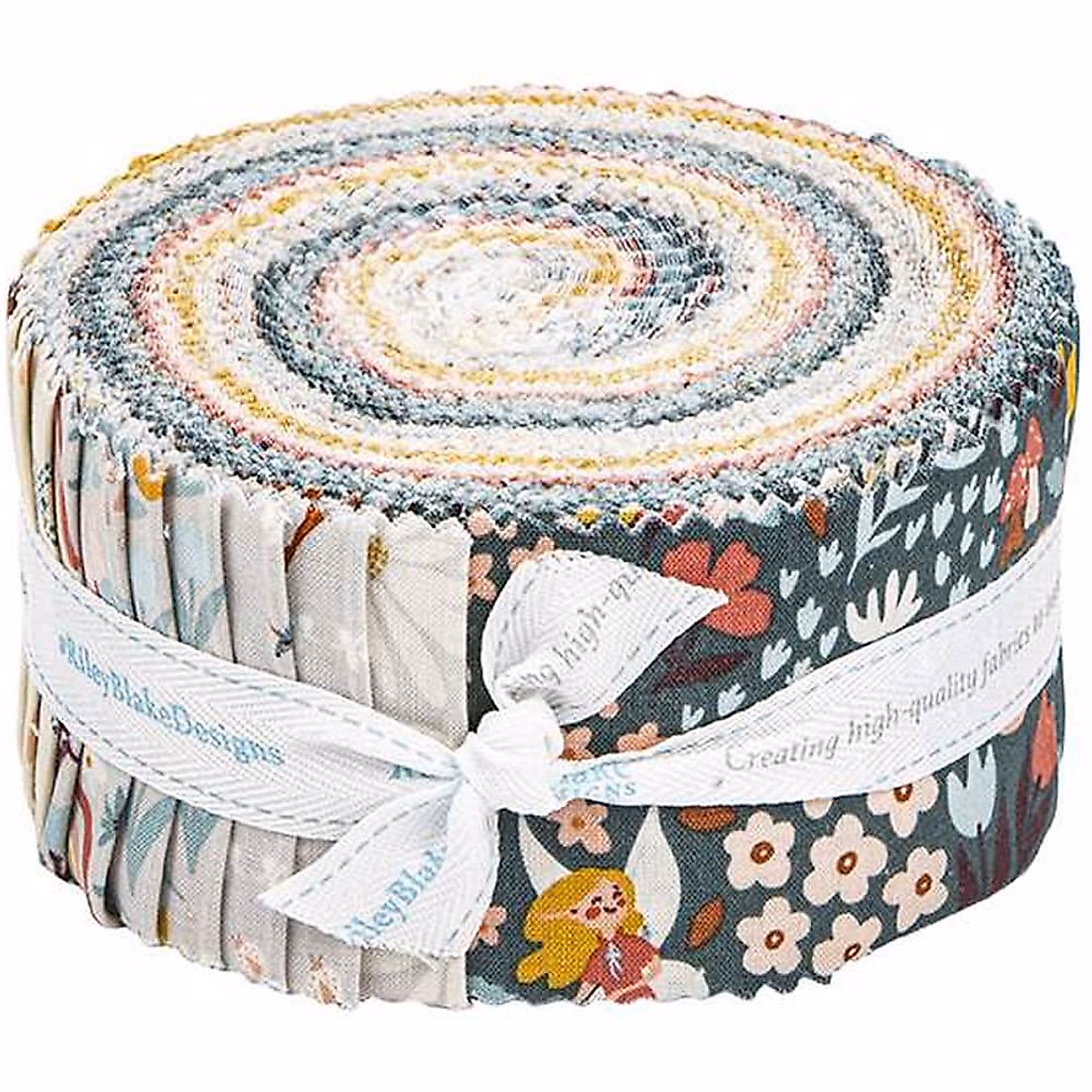 Ashley Collett Design Fairy Dust Rolie Polie 40 2.5-inch Strips Jelly Roll Riley Blake RP-12440-40