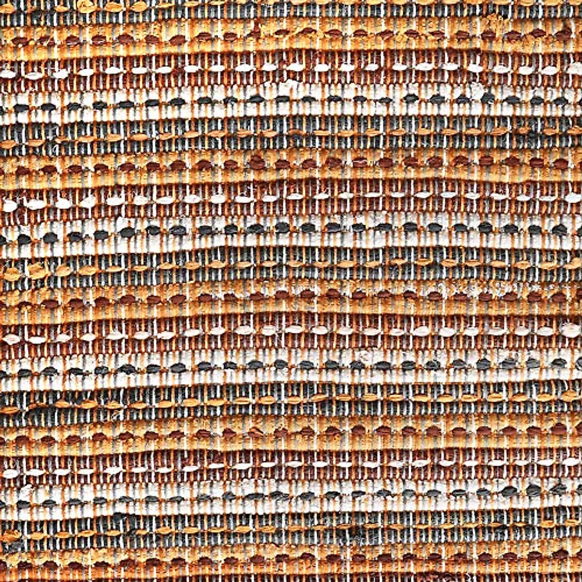 Cotton Chindi Bath Rug 24x36-100% Cotton Soft Absorbent and Machine Washable Shower Bath Rug -Mustard Combo,Bathroom Bath Rugs Set, Cotton Bath Mat,Cotton Bath Rugs, Entryway Rugs,2x3' Rug