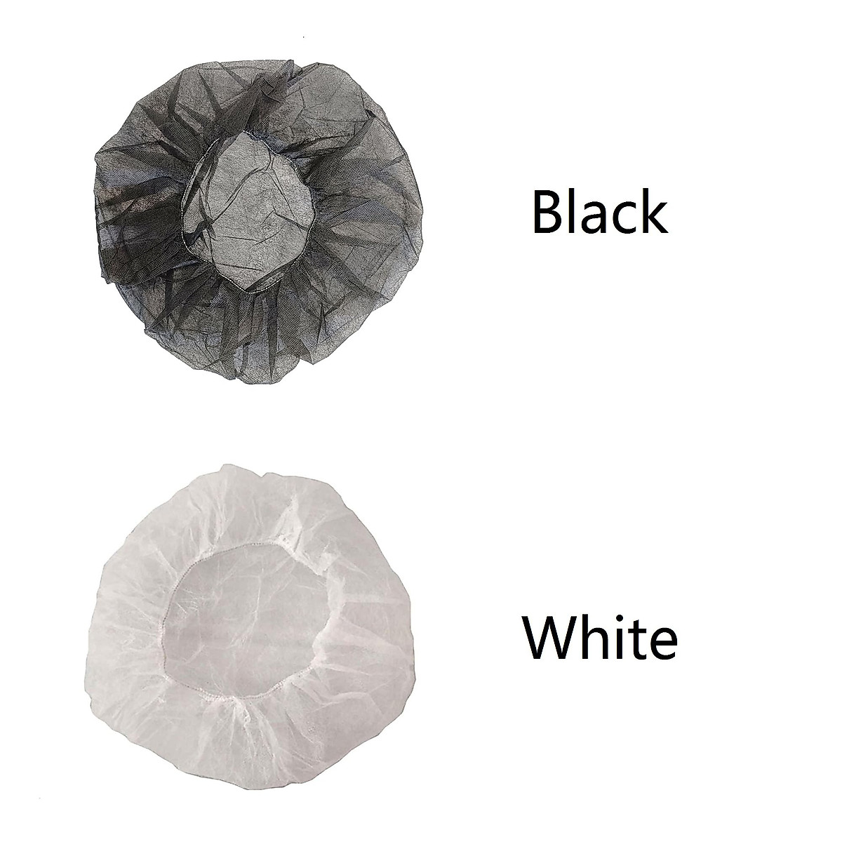 ZMDREAM Hair Nets Food Service Disposable Bouffant Cap Extra Large 24-Inch Latex Free Pack of 100 White