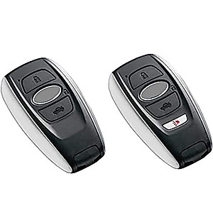 Amebom Compatible with Subaru Key Fob Cover,Fob Cover Case for Forester CrossTrek Outback WRX Ascent BRZ Impreza Legacy Smart Key, E-(Pink)