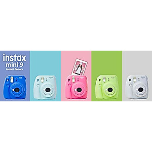 Fujifilm Instax Mini 9 Instant Camera - Ice Blue, 2.7x4.7x4.6 (Instax Mini 9 - Ice Blue)