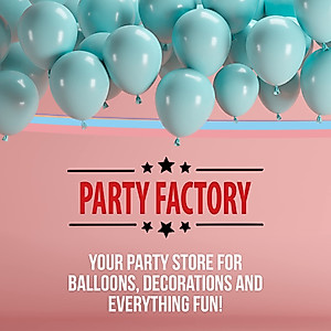 Party Factory `Smurfs' Pennant Chain Paper with 10 pennants, Length Approx. 196.8 inch, Party Garland, Birthday Decoration, Theme Party