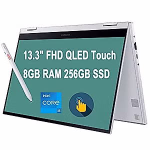 Samsung 2021 Latest Galaxy Book Flex2 Alpha 2-in-1 Laptop 13.3" FHD (Renewed)