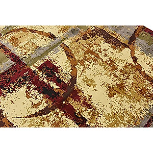 Unique Loom Barista Collection Area Rug - Catuai (5' 1" x 8' Rectangle, Multi/ Brown)