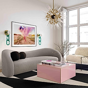 Leonie Grey Upholstered Faux Shearling Sofa