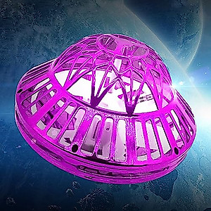 Airshi Flying Orb Toys, Hover Fly Toy Suspension Induction Intelligent Cyclotron for Square (Purple)