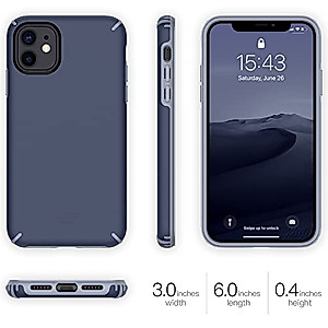 TEAM LUXURY Designed for iPhone 11 Case, [Ultra Impact Resist] [Anti-Scratch] Shockproof Protective Case for iPhone 11 Phone Case Cover (6.1”), (Navy Blazer Blue)