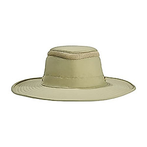 Tilley Mens Womens LTM2 Broad Brim Sun Protection Guaranteed for Life Lightweight Hat Khaki