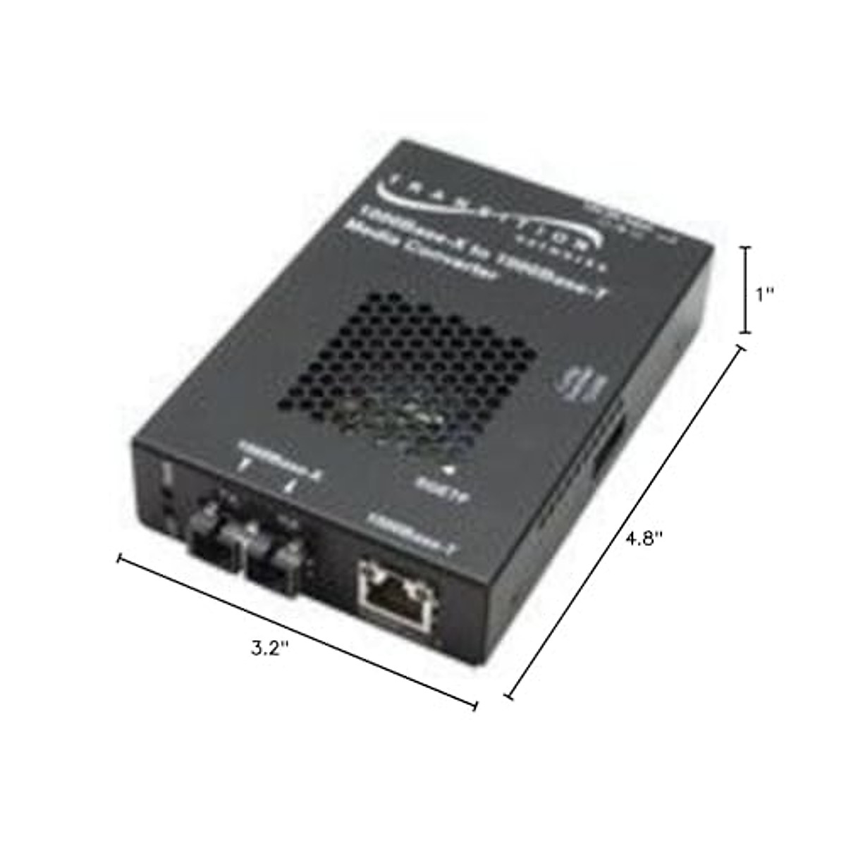 Transition Networks SGETF1039-110-NA Stand-Alone - Media converter - 1000Base-SX, 1000Base-T - RJ-45 / LC multi-mode - up to 1800 ft - 850 nm