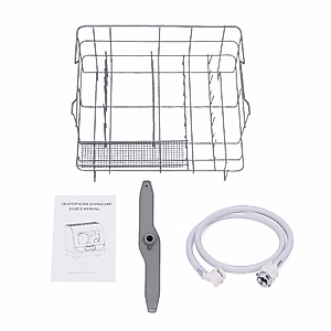 White Countertop Dishwasher Portable Kitchen Mini Dishwasher No Installation Dish Washer 1200W Smart Dish Washing Machine Home for Apartments Dorms RV