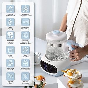 Little Bo Baby Instant Warmer, Bottle Warmer One Button Formula Temperature Instant Water Warmer Multi-Function Intelligent Warmer Formula Dispenser Machine Warmer