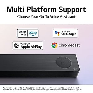 LG Sound Bar and Wireless Subwoofer S90QY - 5.1.3 Channel, 570 Watts Output, Home Theater Audio with Dolby Atmos, DTS:X, and IMAX Enhanced, Black