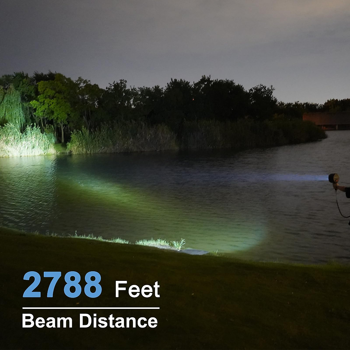 GOODSMANN TACTICPRO Powerful 2000 Lumen HID Spotlight/Floodlight Automotive/Garage/Emergency/Boating/Fishing/Hunting/Camping/Hiking/Patrolling Spotlight 9924-0011-06