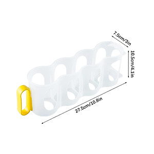 WDDH Portable Soda Can Organizer for Refrigerator Shelves, Beer Can Racks, Refrigerator Storage Sliders (6-Pack)