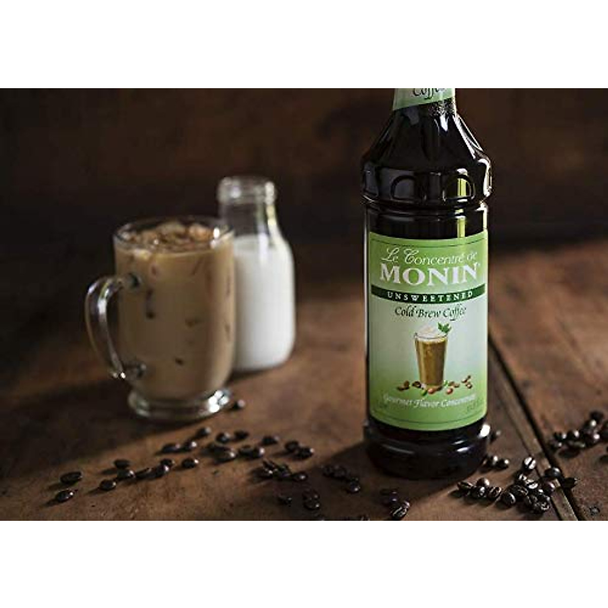 Monins Cold Brew Coffee Concentrate - New & Improved Version - 1 Liter