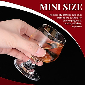 Cute Shot Glasses Mini Glass Snifters Cognac 1.7 oz Glasses Brandy Snifter Mini Wine Glasses Glass Dinnerware Set for Whiskey Juice Vodka Sherry Champagne Brandy Wine Party Supplies (48 Pieces)