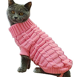 HonpraD Dog Clothes Small Girl Warm Coat Pet Cat Puppy for Small Sweater Dogs Jacket Pet Clothes Teacup Girl