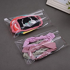 ericotry 100 Pcs 4 3/4in. X 6 1/2in. Clear Resealable Cello/Cellophane Bags Good for Bakery Candy Chocolate Candle Cookie Poly Bags Jelly Packaging Bags