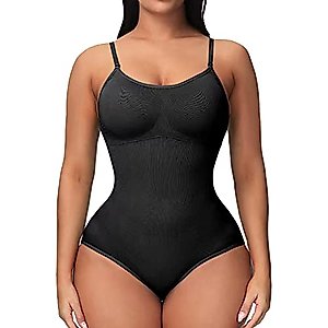 UniikStuff Bodysuit for Women - Seamless Tummy Control Shapewear Sculpting Thong Sleeveless Women Body Shape(1 Pack)