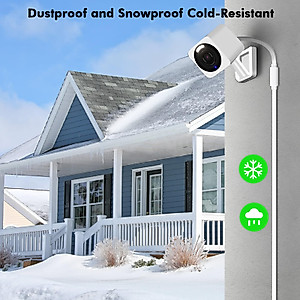 16.4FT Power Cable with Adapter Compatible with WYZE Cam Pan v3, Wyze Cam V4, Wyze Cam OG/V3/ V3 Pro, One-piece Molding with More Waterproof and Rust-proof to Keep 24-hour Power Supply for Outdoor Use