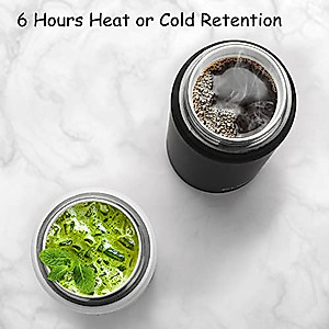 Funkrin Insulated Coffee Travel Mug with Ceramic Coating, 16oz Personalized Tumbler with Flip Lid, Vacuum Stainless Steel Leak-Proof Thermos Flask Cup for Gifts Office School Outdoors