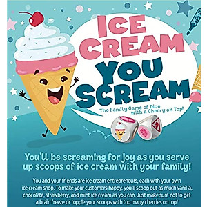 UNCORKED GAMES! Ice Cream You Scream! The Family Game of Dice! Kids Game Night, Party Game and Gift!