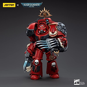 Joytoy 1/18 Action Figure Warhammer 40k Mecha 5.3in High Model Toy Blood Angels Assault Terminators Brother Tyborel