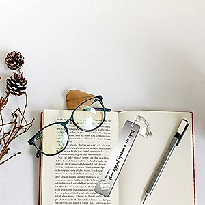 Spethen King with Knowledge Quote, Engraved Bookmark for Women, Men, Book Lover, Bookworm, Book Accessories, Reading Gifts, Book Gifts,Birthday Christmas Gifts