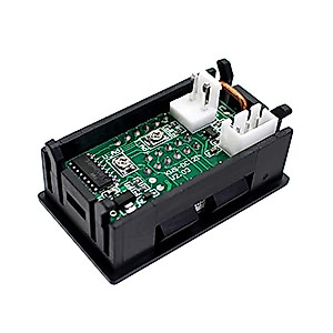 Digital Voltmeter and Ammeter 100V 10A, Volt Meter Led Display 3 bits Red and Blue, Voltage and Current Monitor of The Electronic Circuit, Measure Instrument