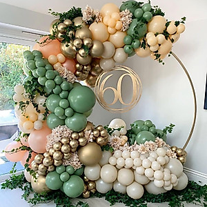 Sage Green Balloons Double Stuffed Balloons Garland Different Sizes 18 12 5 Inch Olive Green Balloons Jungle Green Balloon Arch Kit for Birthday Safari Baby Shower Gender Reveal Bridal Boho Party