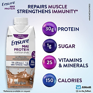 Ensure, Max Mocha, 11 Ounce, 4 Count