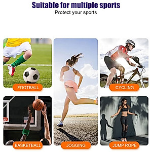 LUXXII (2 Count Elastic Ankle Brace Support Compression Wrap Movement Protection Ankle Sport Fitness Guard Band