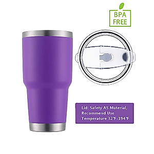 Product Image 30oz Blue Tumbler Stainless Steel Double Wall Vacuum Insulated Mug with Straw and Lid, Cleaning Brush for Cold and Hot Beverages