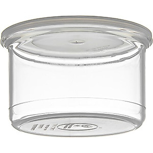 Carlisle FoodService Products Classic™ Round Storage Container with Lid, 1.5 Quart Crock, Clear