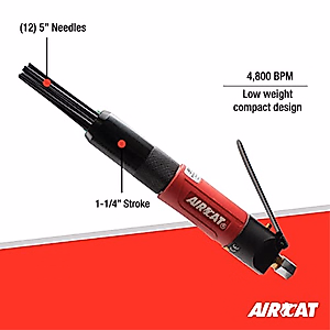 AIRCAT 6390: Compact Needle Scaler 4,800 Blows per Minute