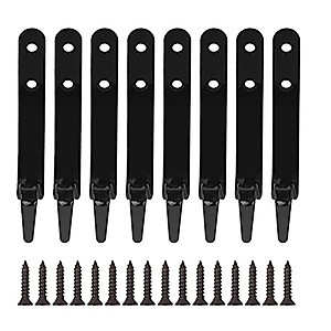 Yarnow Wall Plant Bracket Hanging Planter Hook Wall Mounted Flower Pot Bird Feeder Wind Chime Lanterns Hanger Plant Pot Basket for Indoor Outdoor Decorations 8PCS