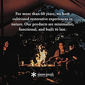 Snow Peak Takibi Fire & Grill - Foldable Fire & Grill - Perfect for Backyards, Camping Trips & More - Cooking Accessory for Patios or Backyards