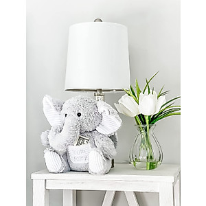 YOLLIT Little Robbie Co. Elephant Tooth Fairy | Girls | 10" Tooth Fairy for Boy | Tooth Fairy Kit w/Door Hanger & E-Book | Tooth Fairy Gifts | Tooth Holder Pouch for Tooth Fairy for Boys