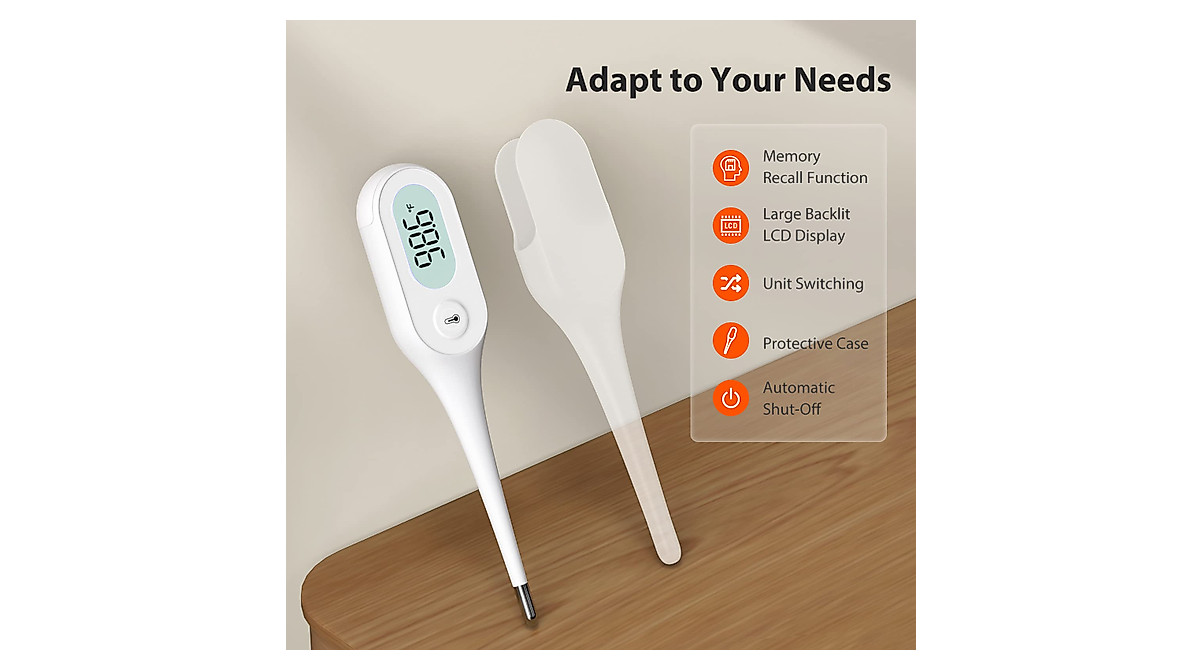 iHealth Digital Thermometer PT1 | High Accuracy for Adults & Babies